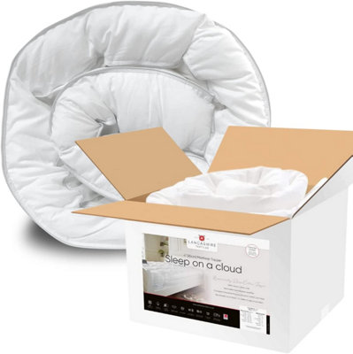 Lancashire Textiles Extra Thick 4 Inch Sleep On A Cloud 100% Cotton 230 ...