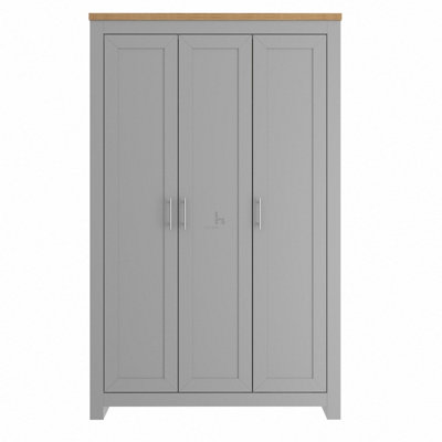 Lancaster 3 Door Wardrobe Wardrobe Cupboard Bedroom Furniture Storage ...