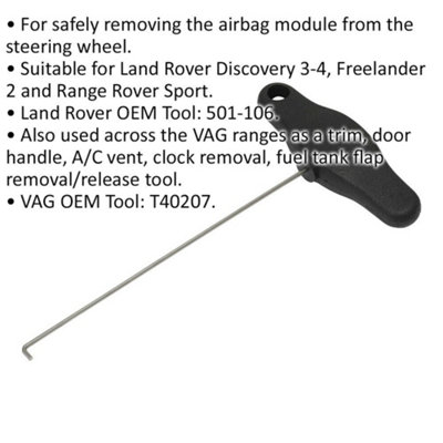 Land Rover Airbag Removal Tool - Essential for Safe Module Extraction