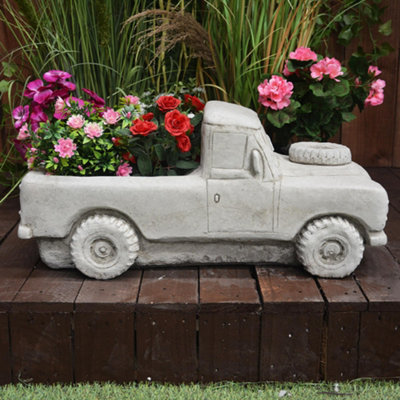 Land Rover Car Garden ornament Planter