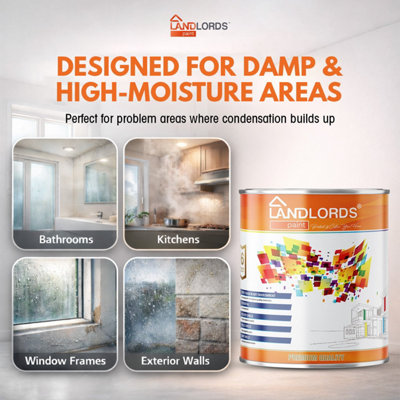 Landlords Paint - Anti-Damp Paint - Damp Proof Protection for Interior ...