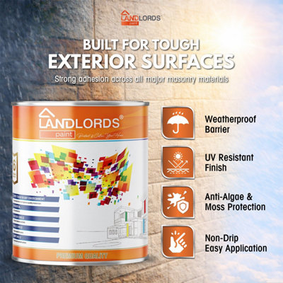 Landlords Paint - Masonry Paint - Best Weatherproof Exterior Wall ...