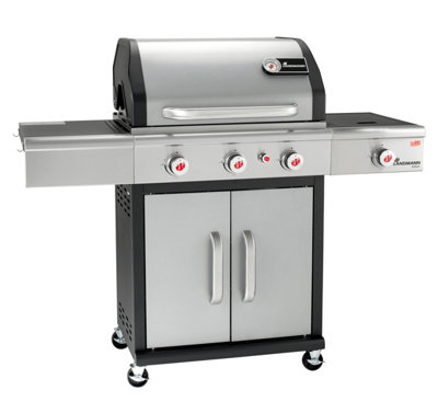 LANDMANN Triton maxX 3.1 Gas BBQ - Stainless Steel | DIY at B&Q