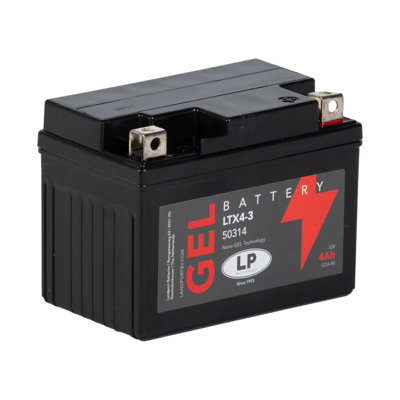 Landport Gel Starter Battery 12 volt, 4 Ah/10hr, 60 CCA With Gel ...