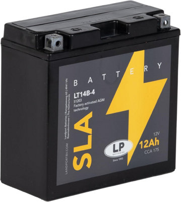 Landport SLA Ready To Use Starter Battery 12 Volt, 12 Ah/10hr, 175 CCA ...