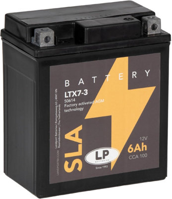 Landport SLA Ready To Use Starter Battery 12 Volt, 6 Ah/10hr, 100 CCA ...