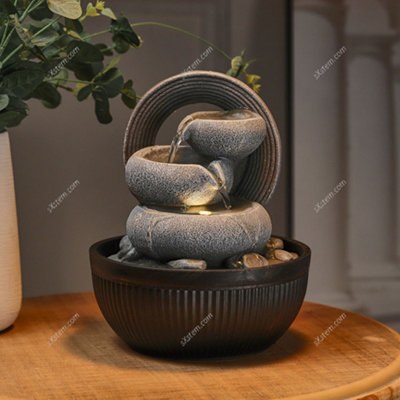 Landscaping Fountain Resin Rock Waterscape Cascading Water Feature ...