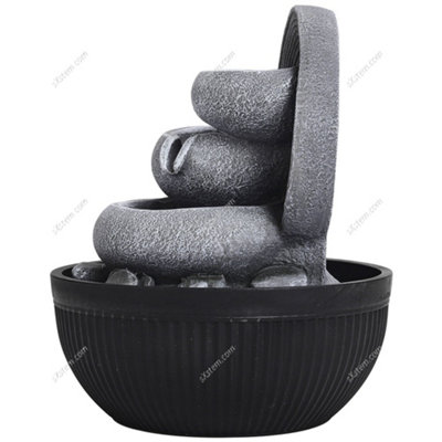 Landscaping Fountain Resin Rock Waterscape Cascading Water Feature ...