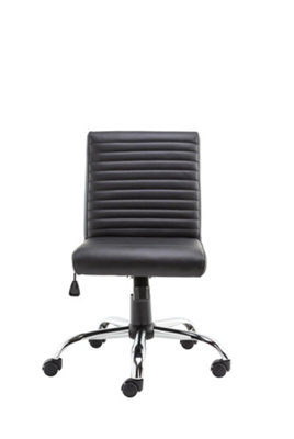 Lane office chair with wheels in black | DIY at B&Q