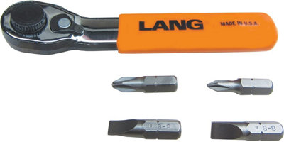 Lang Tools 5Pc Ratchet Fine Tooth Bit Wrench Set