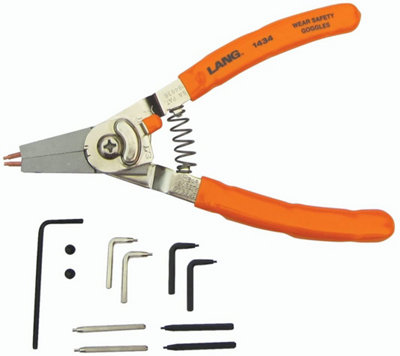 LANG TOOLS Quick Change Circlip Plier Int/Ext 7-48mm