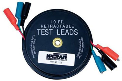 Lang Tools Test Leads Retractable 3 Leads X 10Ft | DIY at B&Q
