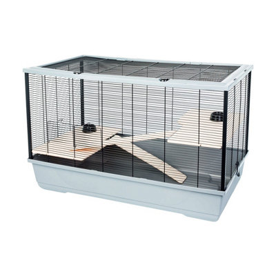 Buy Langham XL Rat Hamster Small Animal Cage - 100 x 54 x 61 - Grey ...