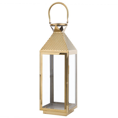 Lantern BALI Stainless Steel 55 cm Brass