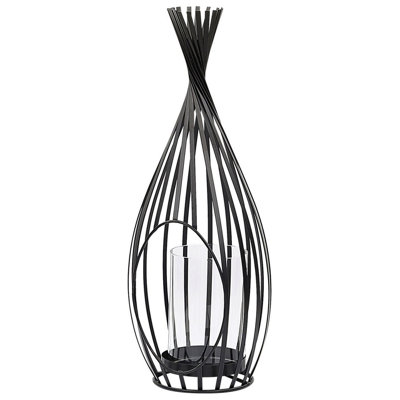 Lantern LOMBOK Metal 38 cm Black