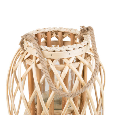 Lantern MAURITIUS Wood Natural