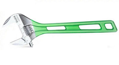 LAOA WIDE OPENING JAWS ADJUSTABLE WRENCH 150MM LONG, SOFT GRIP HANDLE