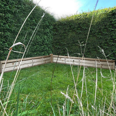Lap Garden Fence Panel (Pack of 5) 6ftx1ft W:183cm x H:30cm Pressure ...