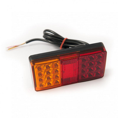LAP LED, 4-function, rectangular rear lamp with reflex | DIY at B&Q