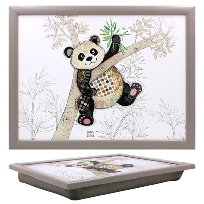 Lap Tray with Bean Bag Po Zi Panda Bug Art Cushioned Laptop Breakfast ...