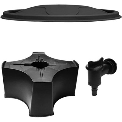 Large 210L Water Butt with Stand & Tap Garden Waterbutt Barrel Rain ...