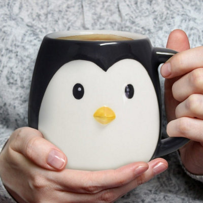 Large 400ml Ceramic Hand Painted Penguin Pingo Cute Novelty Mug