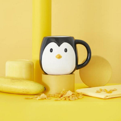 Large 400ml Ceramic Hand Painted Penguin Pingo Cute Novelty Mug
