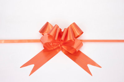 Large 50mm/5cm Ribbon Pull Bows for All Occation Decoration , Orange ...