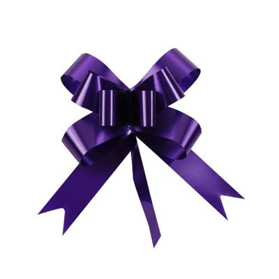Large 50mm/5cm Ribbon Pull Bows for All Occation Decoration , Purple ...