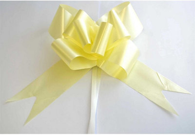 Large 50mm/5cm Ribbon Pull Bows for All Occation Decoration , Yellow ...