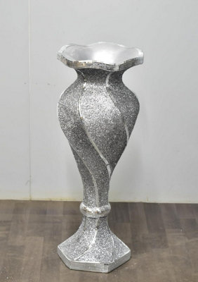 Large 80Cm Shiny Sparkly Mirror Crushed Diamond Glitter Flower Pot ...