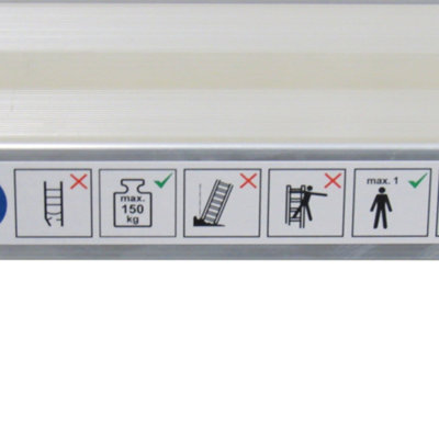 Large Aluminium Single Folding Step with Handrail (Caravan Motorhome ...