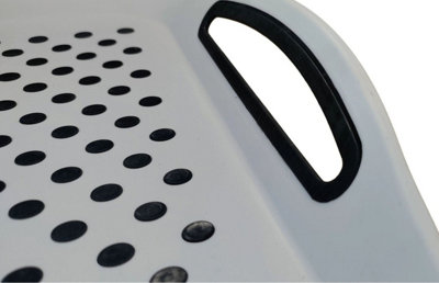 Large Anti Slip Serving Tray Rubber Grip Handles Non Slip Dinner Lap ...