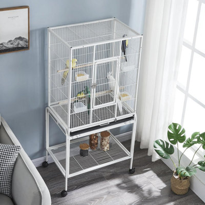 Large Bird Cages Parrot Cage Wide Flight Metal Animal Cage for Budgie ...