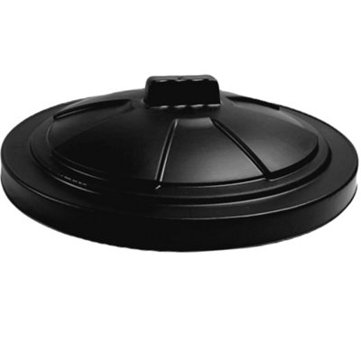 LARGE BLACK GARDEN DUSTBIN- 90L REFUSE HEAVY DUTY PLASTIC WASTE BIN ...