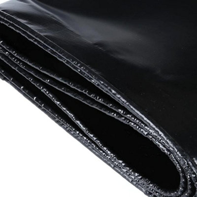 Large Black Tarpaulin, Durable, Water, UV Resistant Tarp Plastic Sheet ...