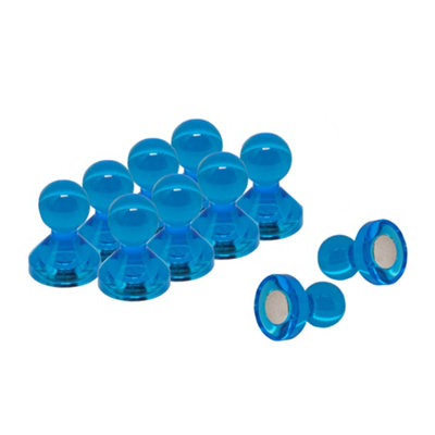 Large Blue Acrylic Push Pin Office Magnet for Fridge, Whiteboard ...