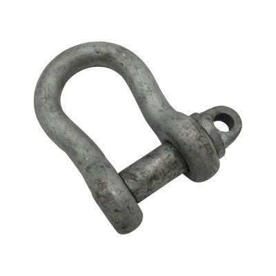 Large Bow Shackle With Screw Pin 7.25 Ton (Galvanised Lifting Towing ...