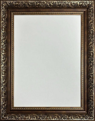 Large Dahlia Picture Frame Bronze A2