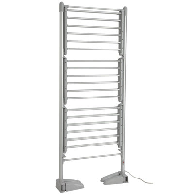 Large Electric Tower Clothes Airer 3 Tier Folding Heated Drying Rack ...