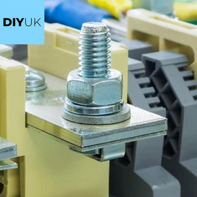 Large Flat Washer M8 - 8mm ( Pack of: 10 ) Form G Zinc Galvanised Steel ...