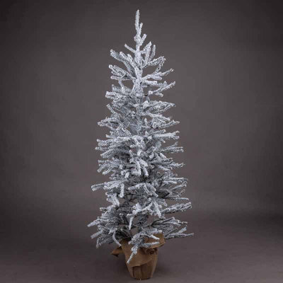 Large Frosted Mini Tree Artificial Plant - Plastic - L63 x W63 x H158 ...