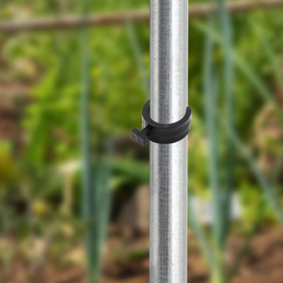 Large Galvanized Pipe Garden Grow Tunnel Hoop Greenhouse Hoop with 5 Clips