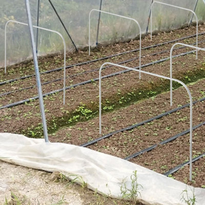 Large Galvanized Pipe Garden Grow Tunnel Hoop Greenhouse Hoop with 5 Clips