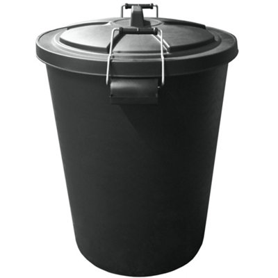 Large Garden Dustbin 115L Refuse Heavy Duty Plastic Waste Bin With ...