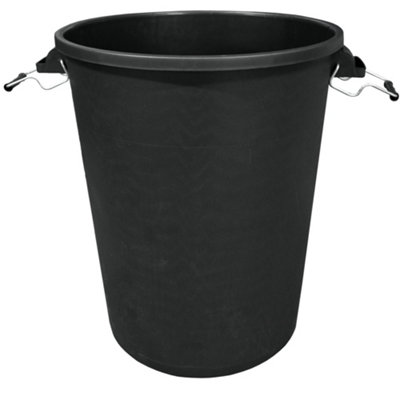 Large Garden Dustbin 115L Refuse Heavy Duty Plastic Waste Bin With ...