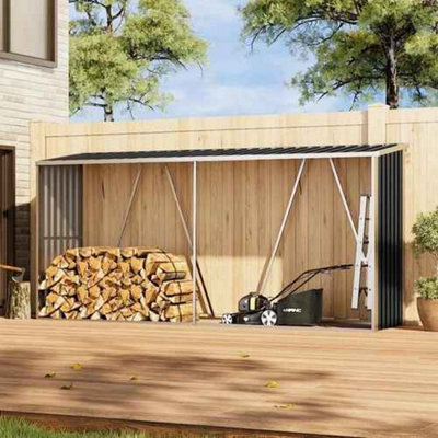 Large Garden Firewood Storage Shed Waterproof Log Holder