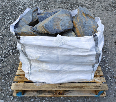 Large Garden Rockery / Pond Edging Stones - Welsh Slate 450-600mm
