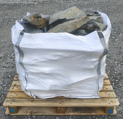 Large Garden Rockery / Pond Edging Stones - Welsh Slate 450-600mm