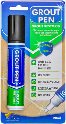 Large Grout Pen - Designed for restoring tile grout in bathrooms ...